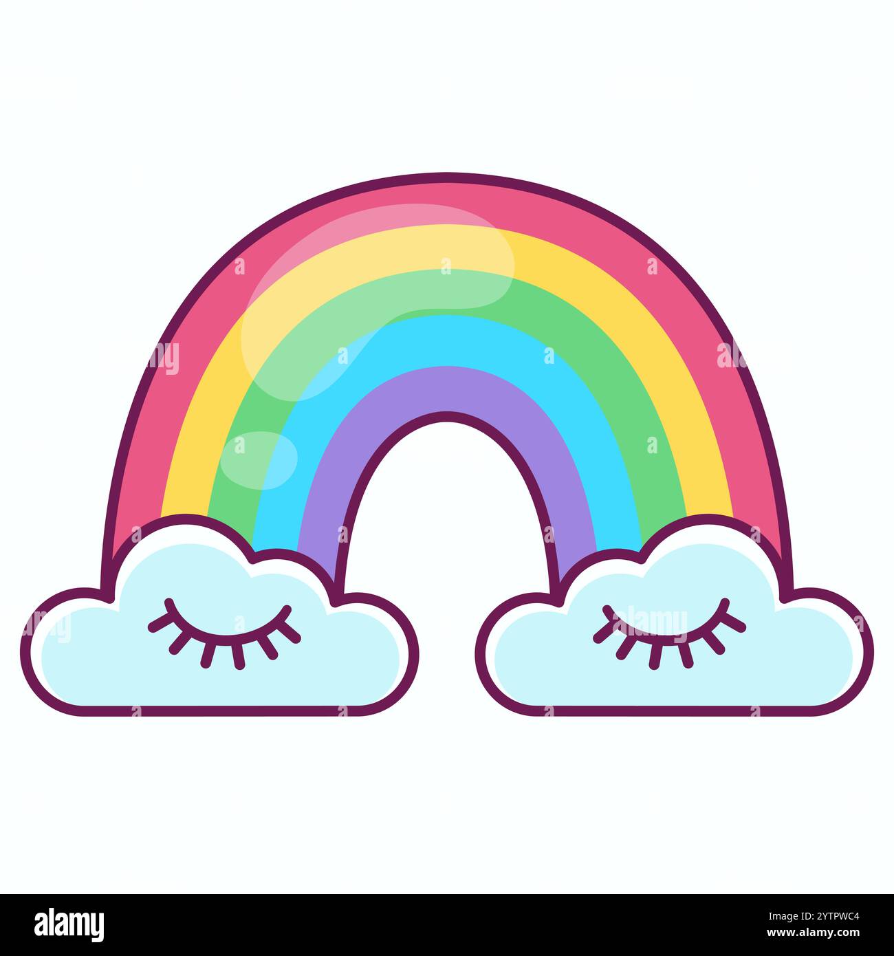 Cute rainbow. Sweet dreams. Vector illustration Stock Vector Image ...
