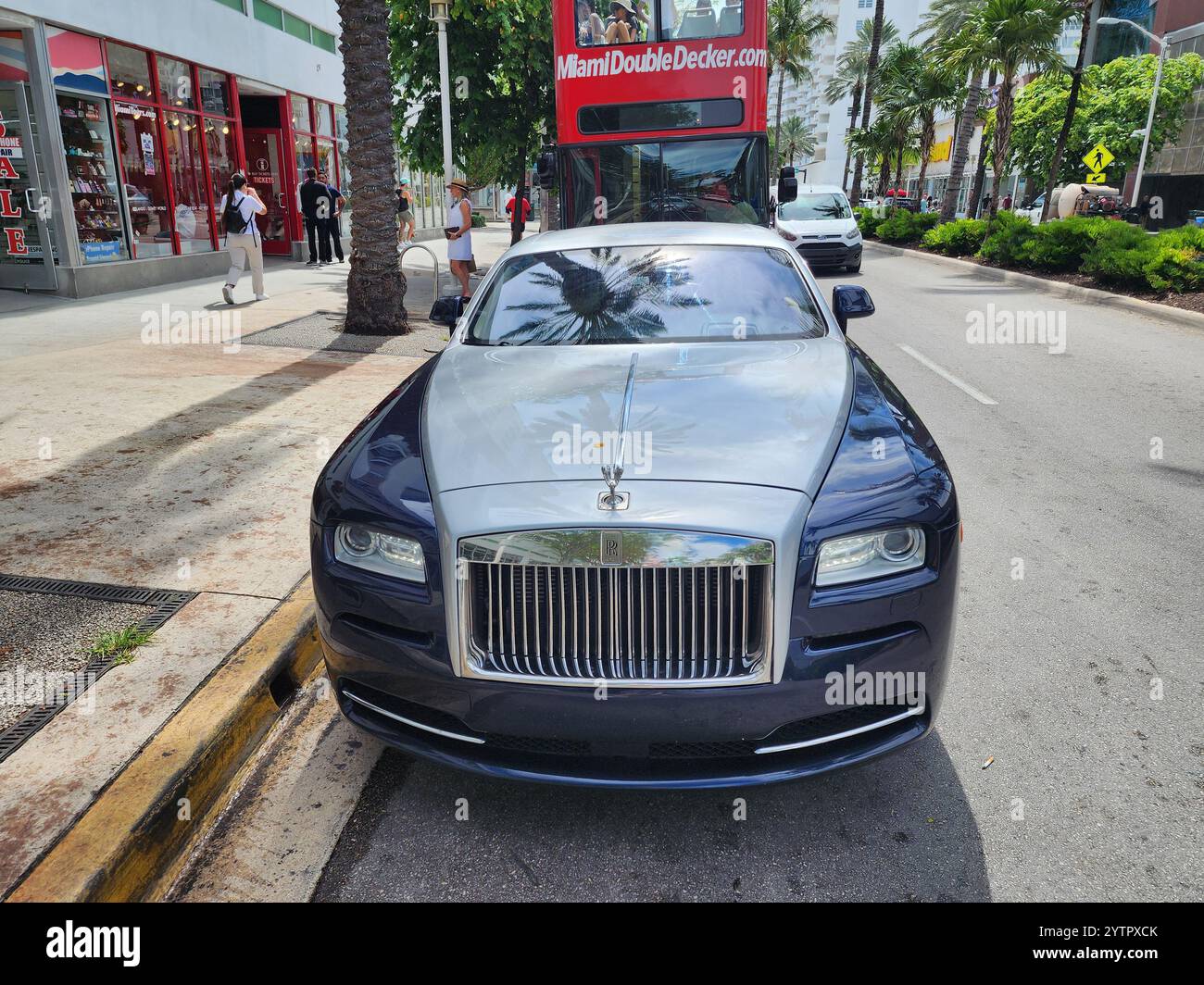 Miami Beach, Florida USA - June 8, 2024: 2014 Rolls-Royce Wraith luxury ...
