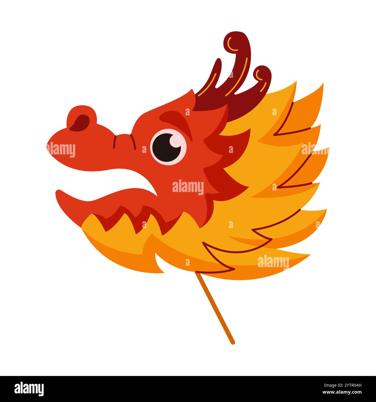 Chinese new year dragon puppet Cut Out Stock Images & Pictures - Alamy