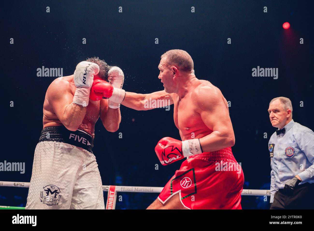 Kubrat Pulev /Right/ and Mahmoud Charr /Left/ Sofia, Bulgaria Arena ...