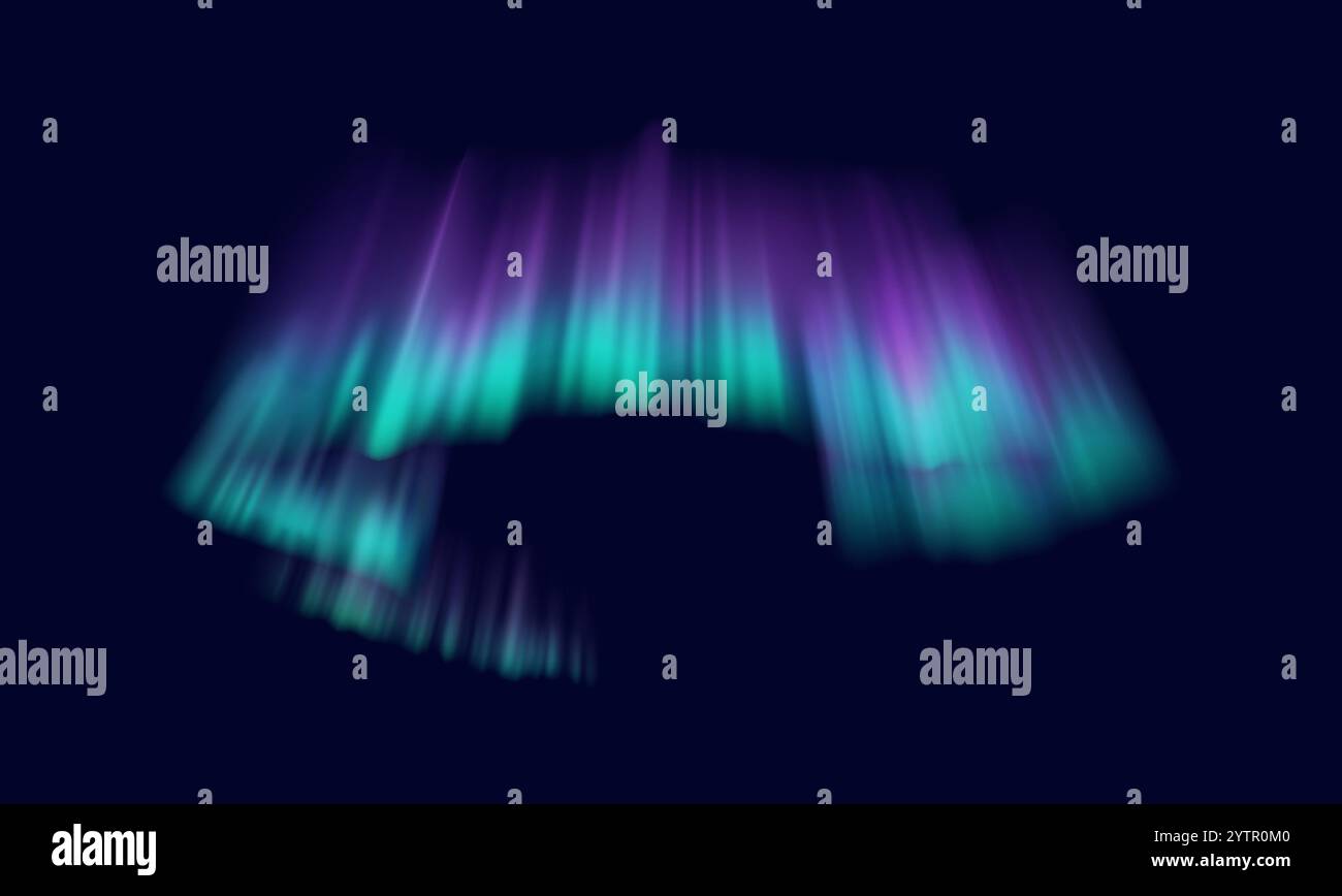 Aurora borealis creating mesmerizing spectacle realistic vector ...
