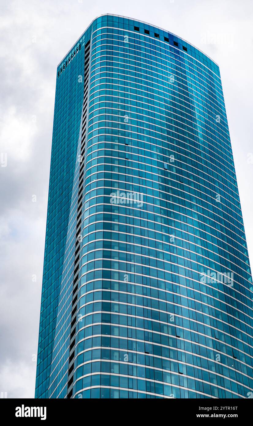 City architecture. Architecture of modern office building. Perspective ...