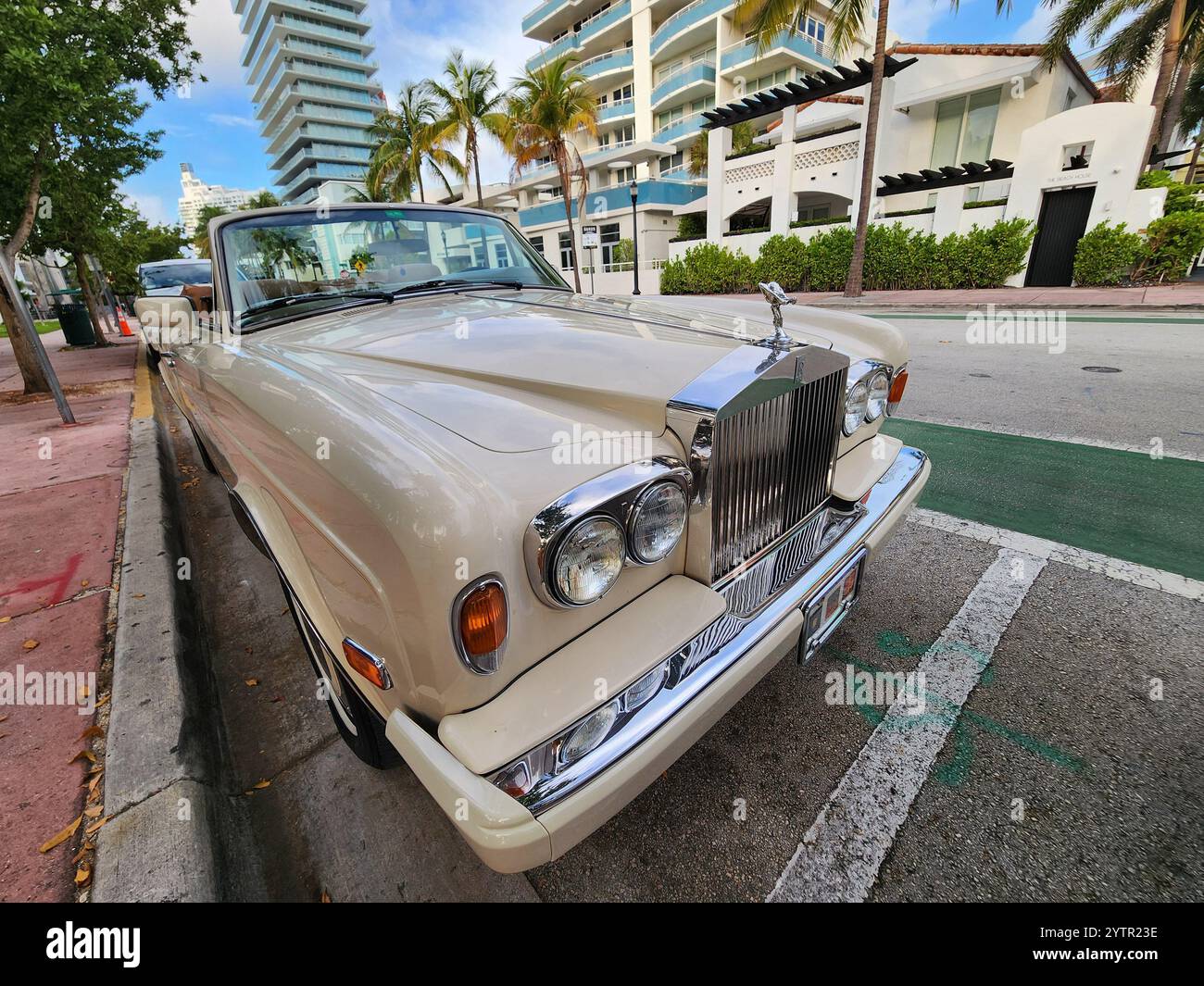 Miami Beach, Florida USA - June 5, 2024: 1978 Classic british ...