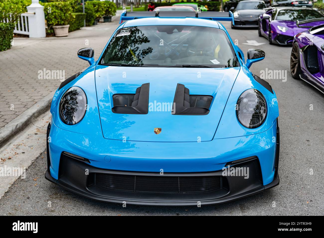 Miami Beach, Florida USA - June 8, 2024: Porsche 911 GT3 at miami beach ...