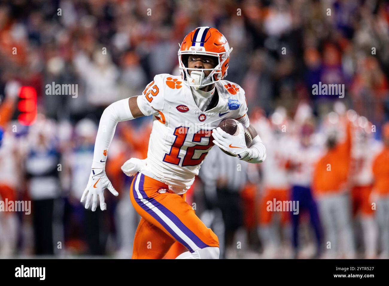 December 7, 2024: Clemson Tigers wide receiver Bryant Wesco Jr. (12 ...