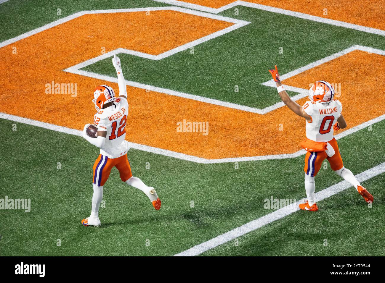 December 7, 2024: Clemson Tigers wide receiver Bryant Wesco Jr. (12 ...
