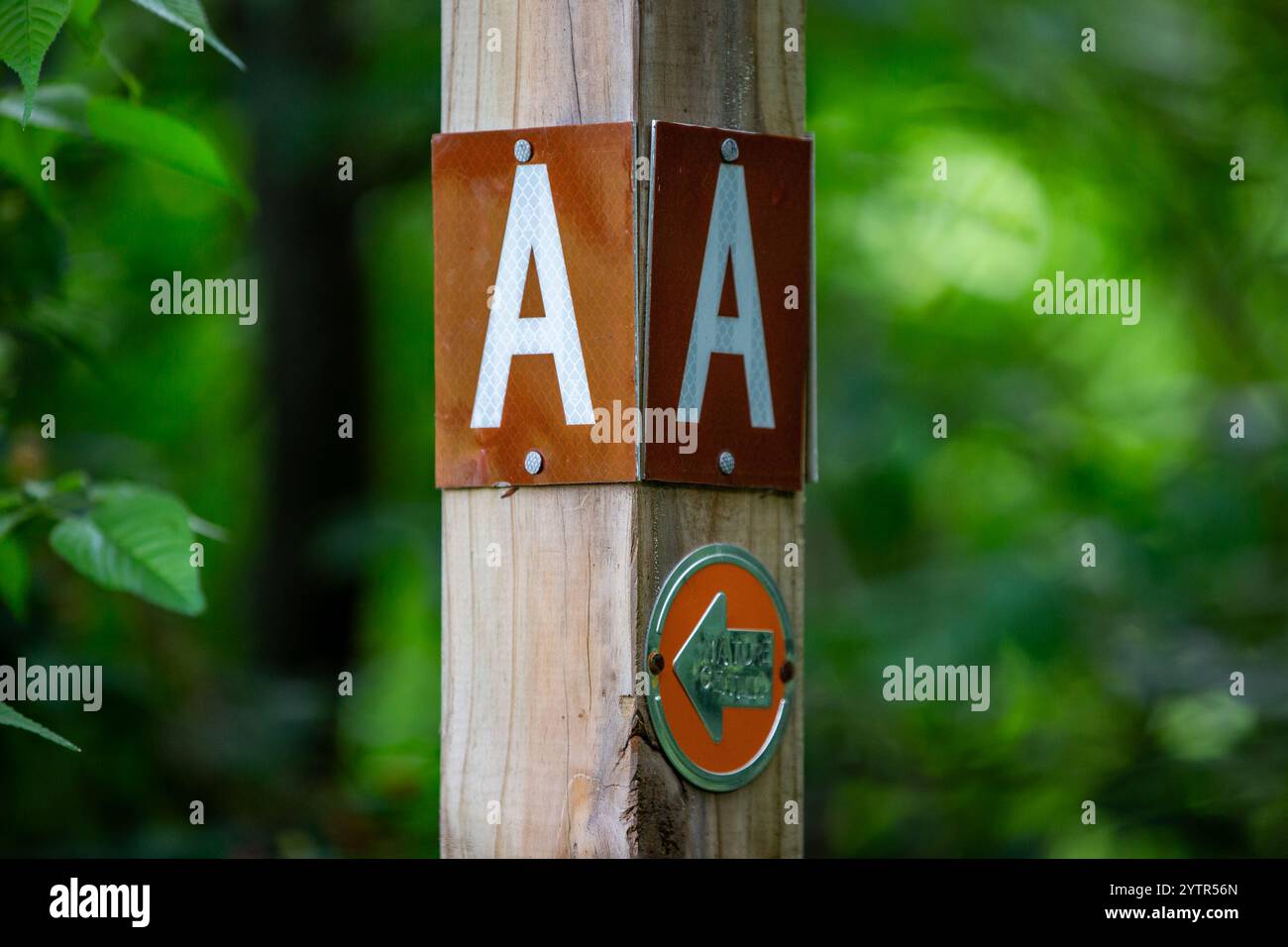American wooden sign posts hi-res stock photography and images - Alamy