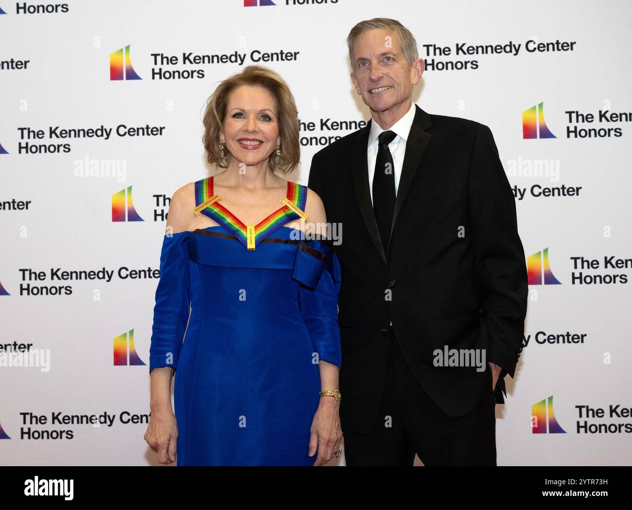 Renée Fleming, 2023 Kennedy Center Honoree, and Tim Jessell arrive for ...