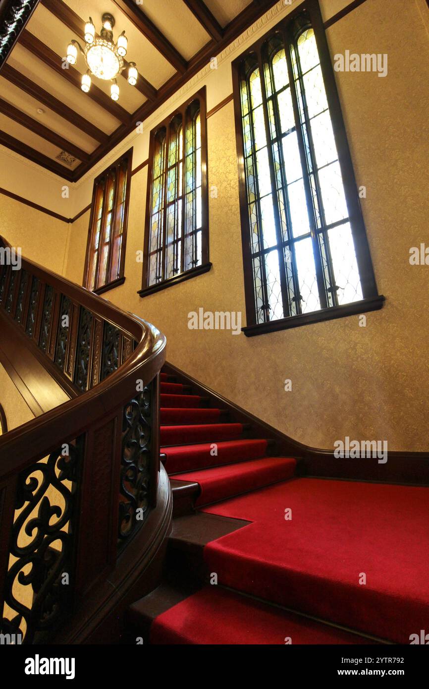 Stairs in Former Maeda Family Residence (built in 1929 owned by the ...