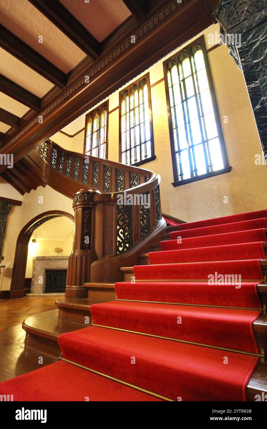 Stairs in Former Maeda Family Residence (built in 1929 owned by the ...