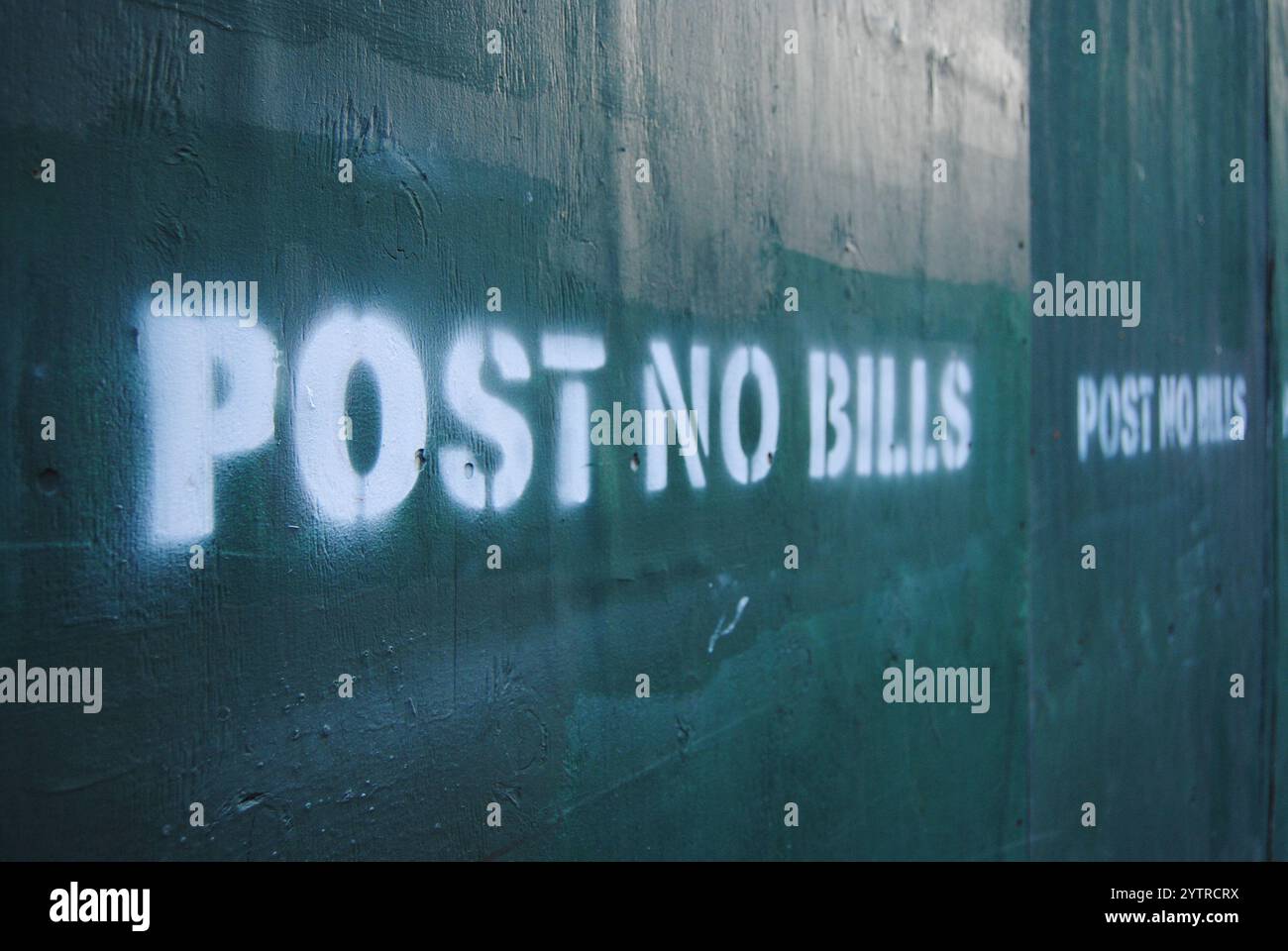 New York City, New York, USA - December 07 2024: Post No Bills Stock ...