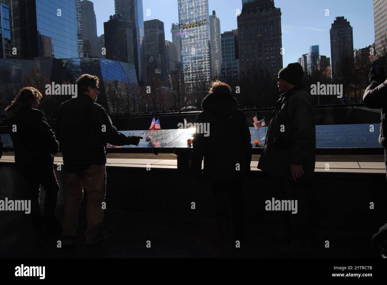 New York City, New York, USA - December 07 2024: The 9/11 Memorial for ...