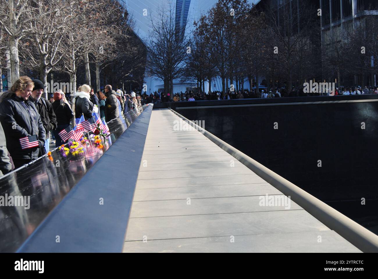 New York City, New York, USA - December 07 2024: The 9/11 Memorial for ...