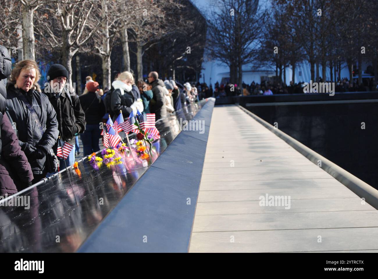 New York City, New York, USA - December 07 2024: The 9/11 Memorial for ...