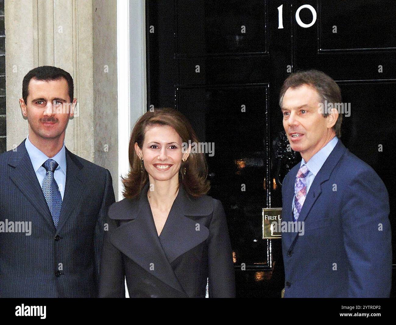FILE - Syrian President Bashar Assad, left, and his wife Asma are ...
