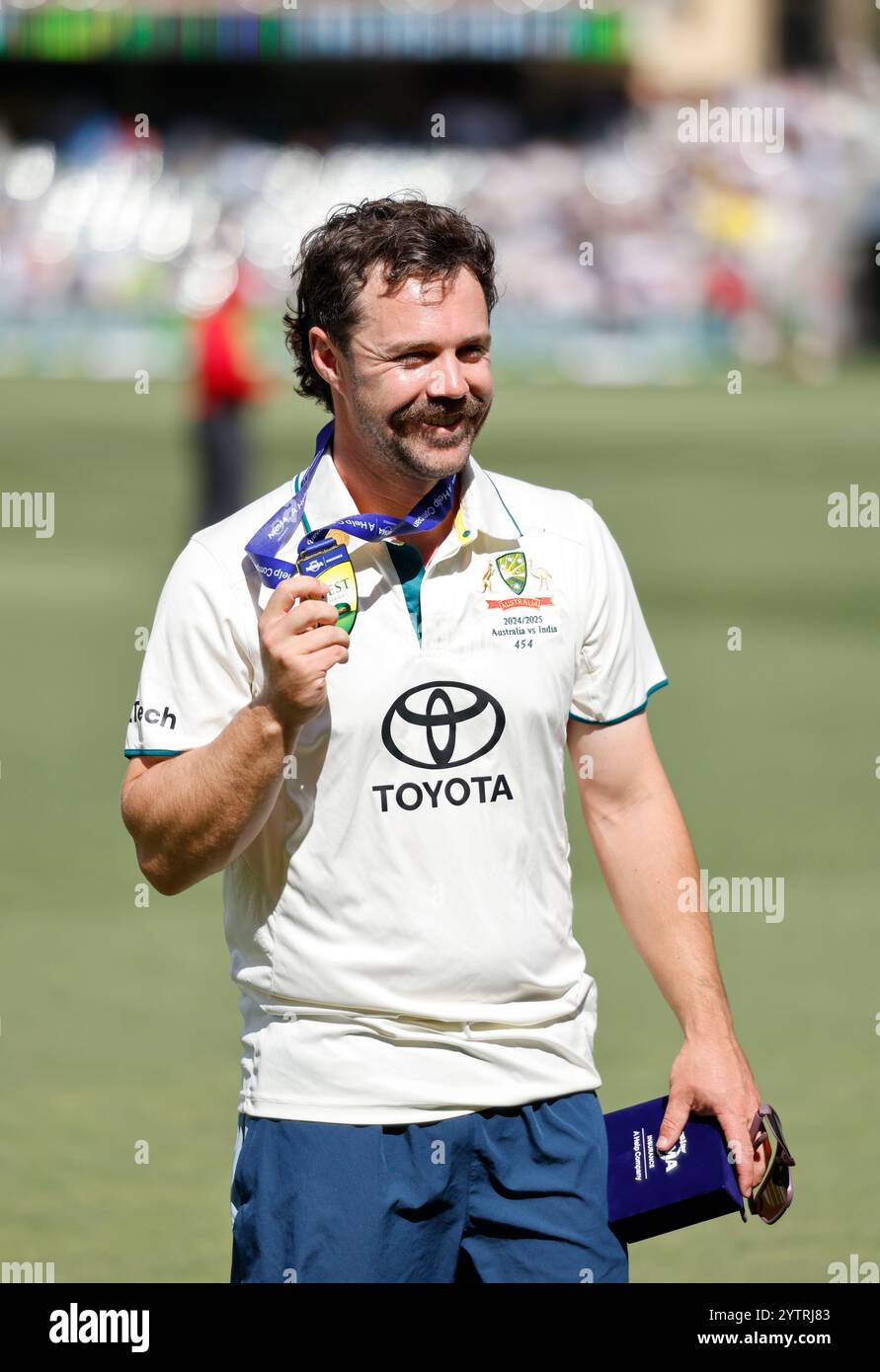 Australia's Travis Head poses with the Man of the Match award after ...