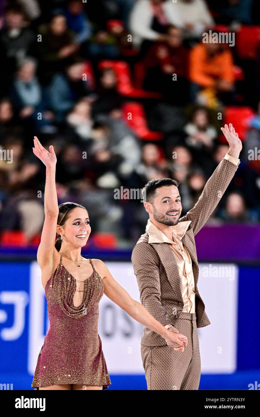 Lilah FEAR & Lewis GIBSON (GBR), during Senior Ice Dance Rhythm Dance ...