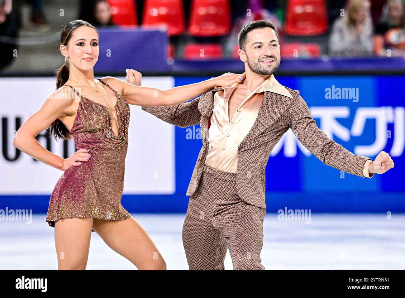 Lilah FEAR & Lewis GIBSON (GBR), during Senior Ice Dance Rhythm Dance ...