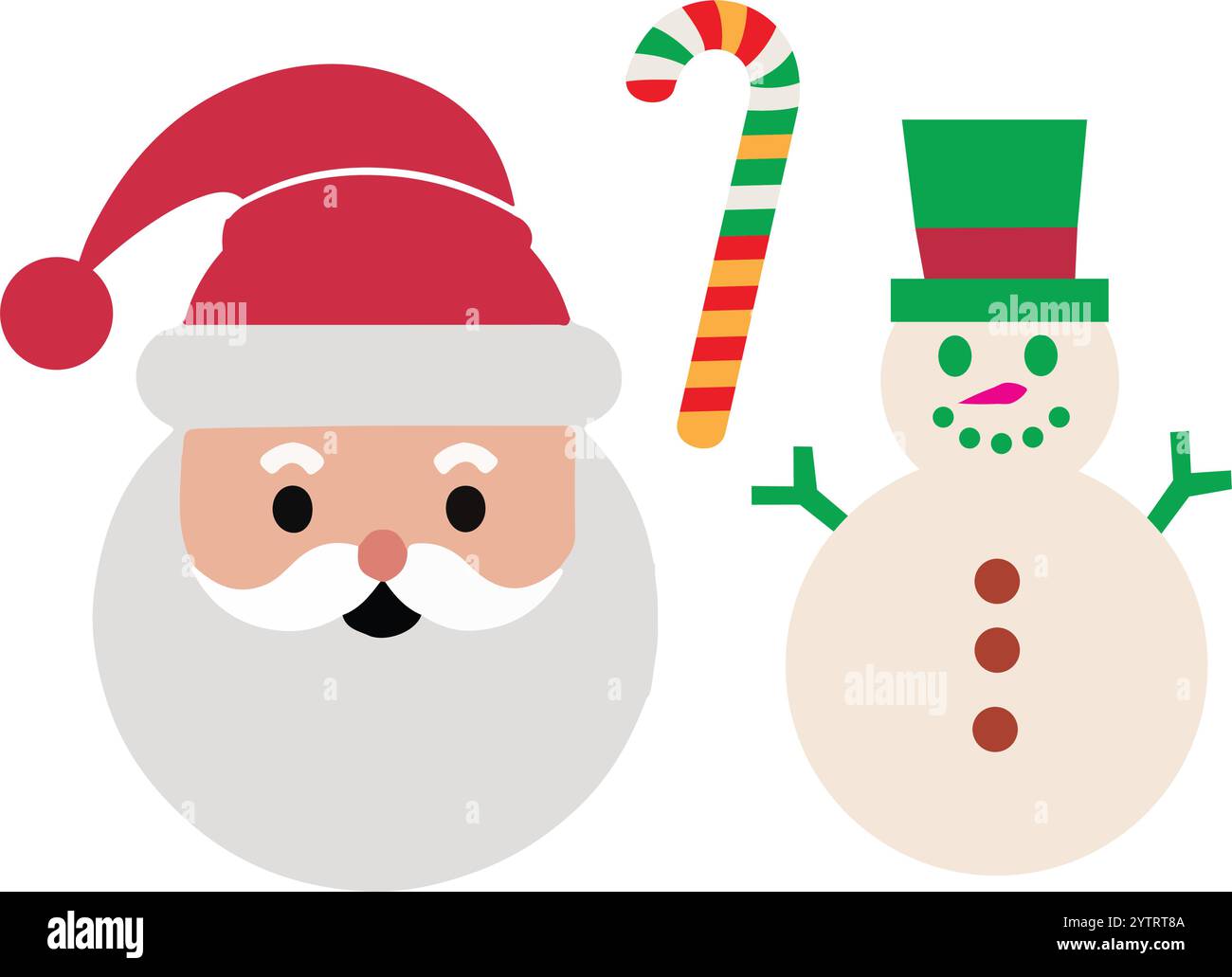 Santa claus holding snow Stock Vector Images - Alamy
