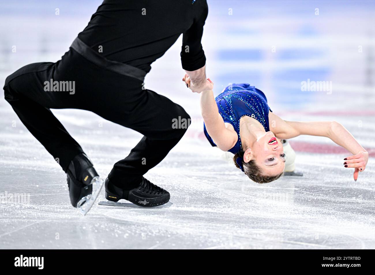 Julia QUATTROCCHI & Simon DESMARAIS (CAN), during Junior Pairs Free ...