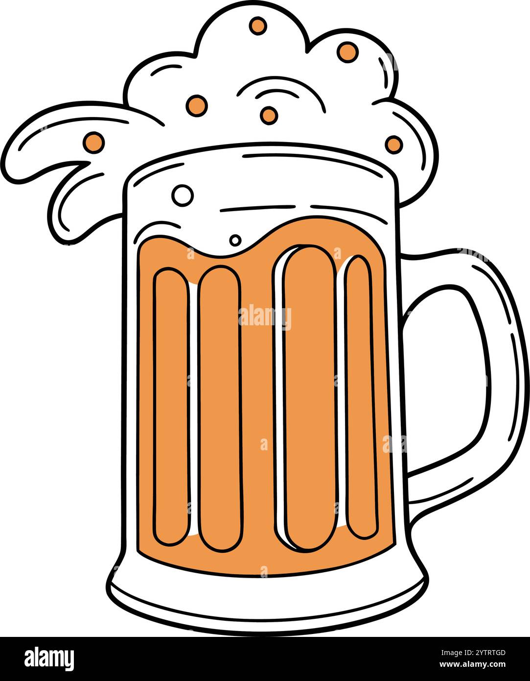 Cartoon beer glass, perfect for drink labels Stock Vector Image & Art ...
