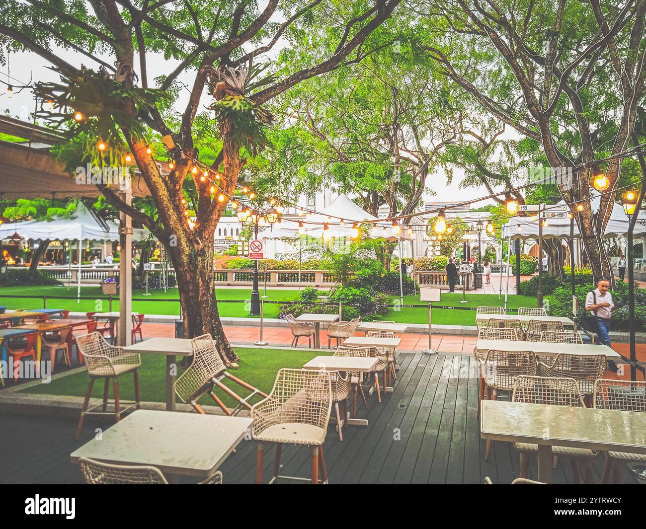 exterior of Chijmes church architecture in downtown Singapore historic ...