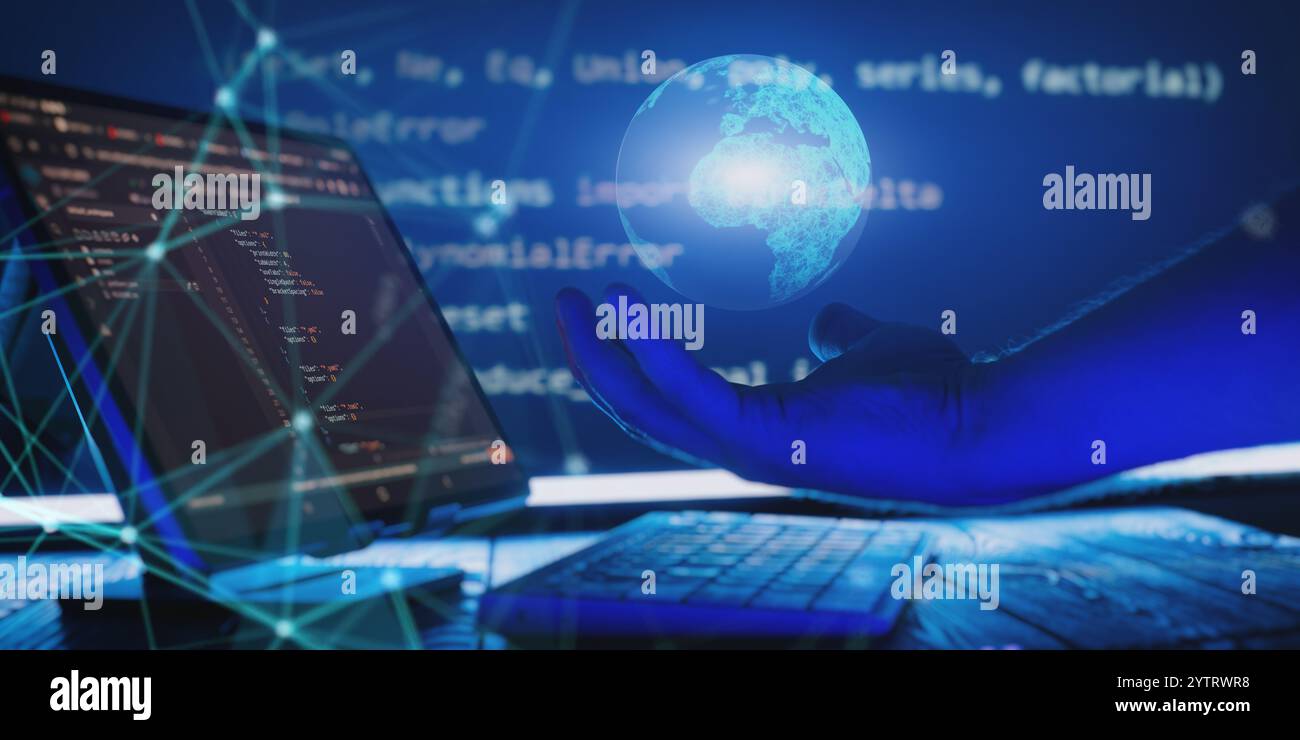 Project managers work new idea. Mobile app developer. Innovative startup project Stock Photo - Alamy