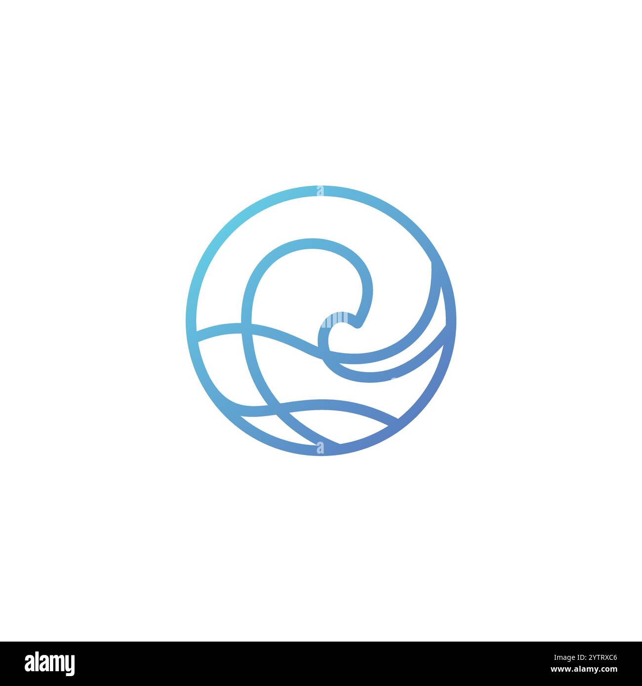 Line icon wave vector Cut Out Stock Images & Pictures - Alamy
