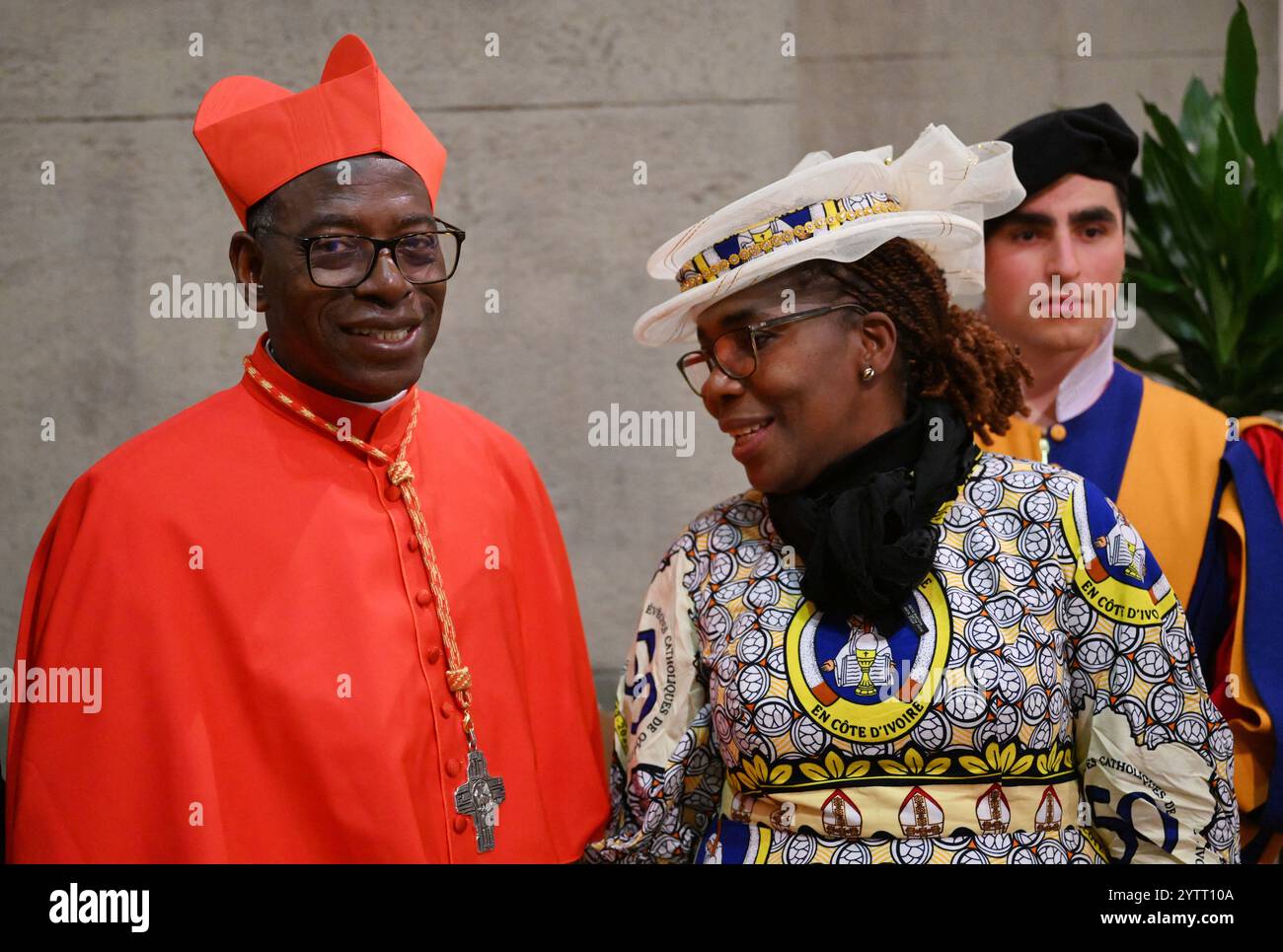 New cardinal Ignace Bessi Dogbo (Cote d'Ivoire) poses during a courtesy ...