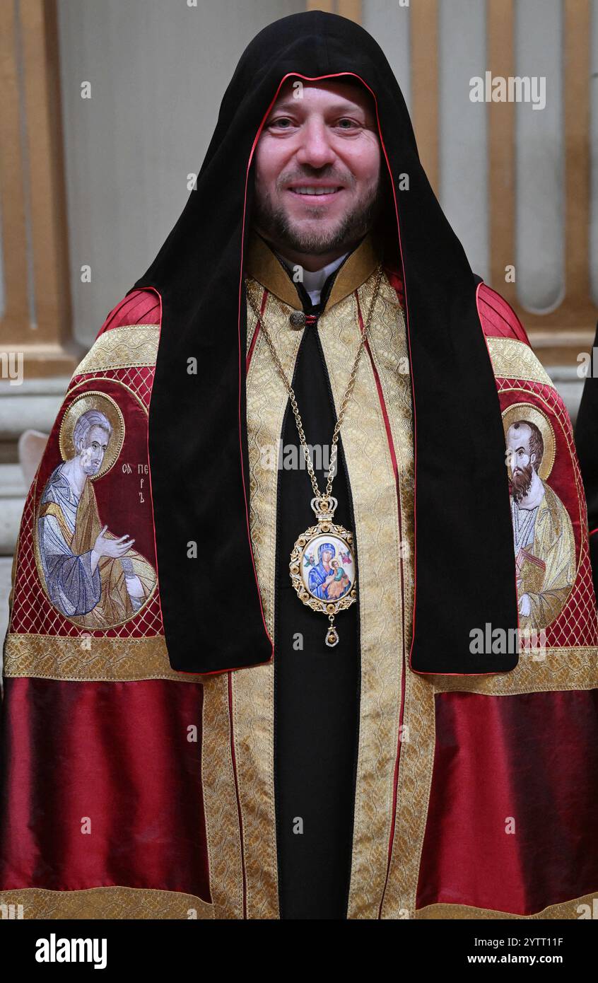 New cardinal Mykola Bychok (Ukraine) poses during a courtesy visit ...