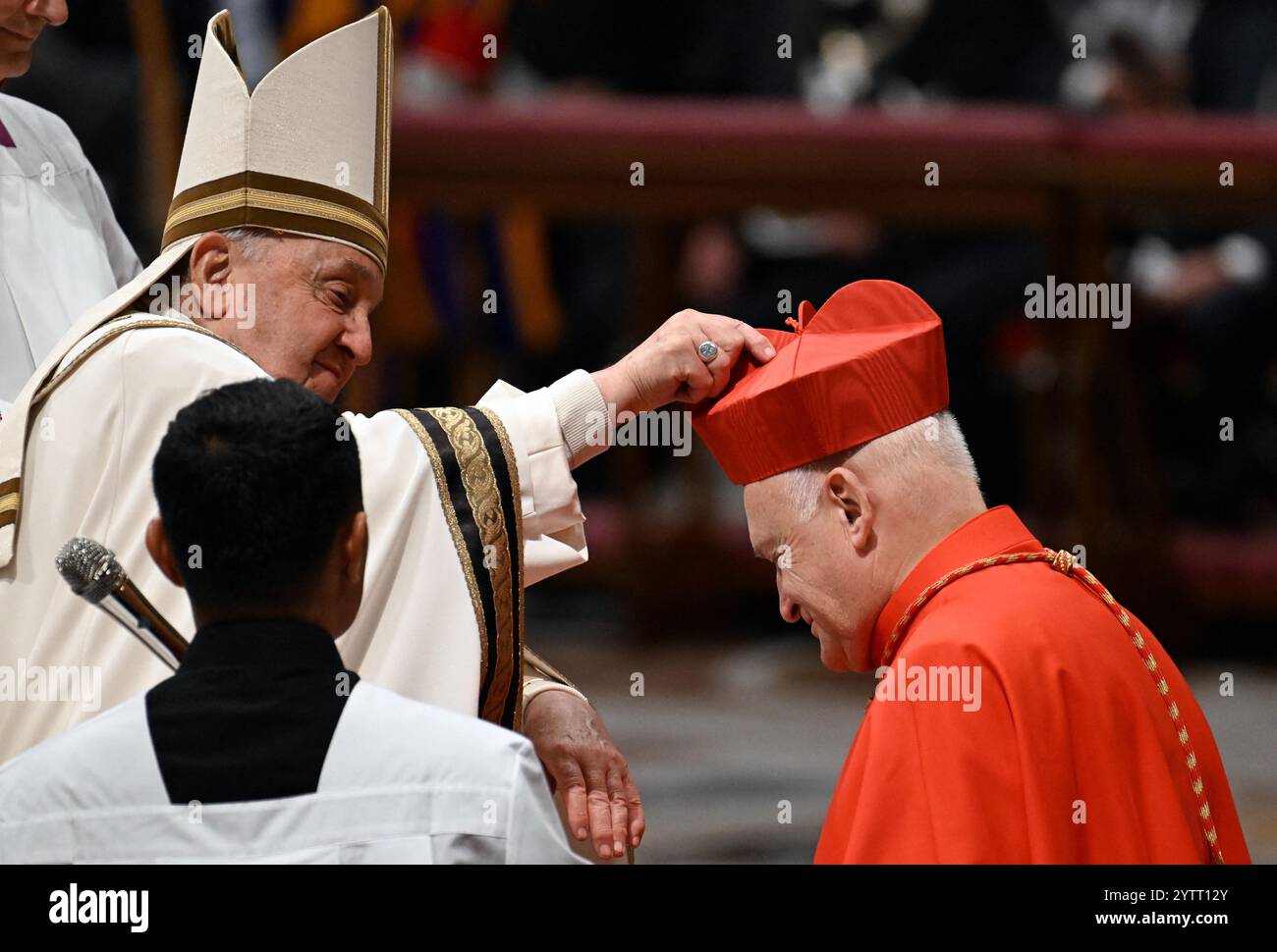 Pope Francis appoints new Cardinal Ladislav Nemet (Serbia) during a ...