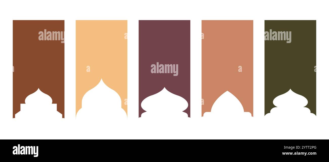 Shape Islamic Windows. Arabic architecture. Ramadan kareem frames ...