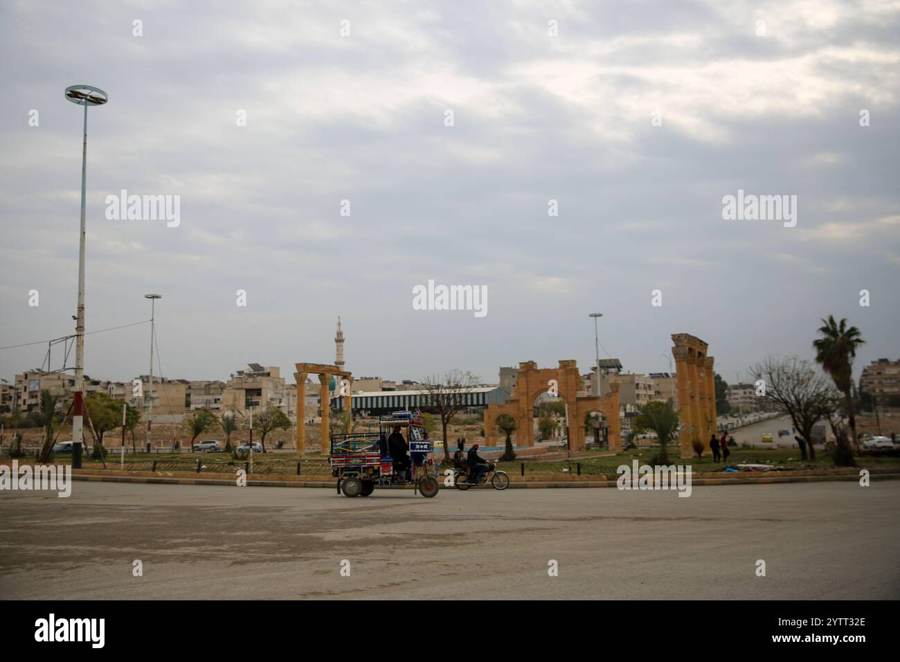 Hama, Syria. 07 December 2024. Streets in Hama as Syrian rebel fighters ...