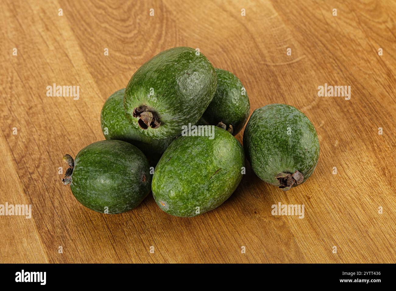 Fresh sweet juicy ripe feijoa exotic fruit Stock Photo - Alamy