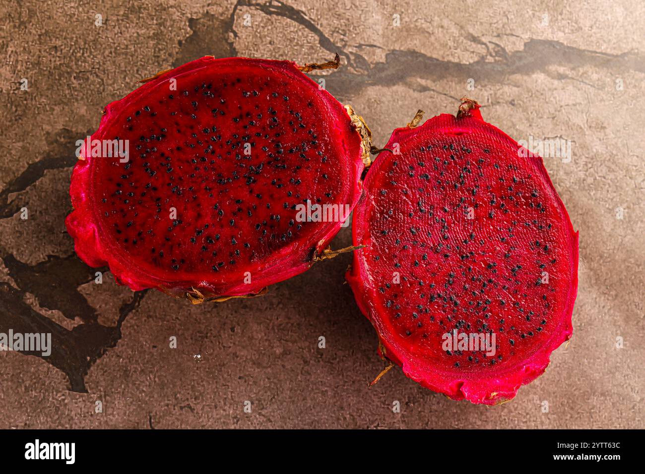 Raw sweet red dragon fruit - pitahaya Stock Photo - Alamy