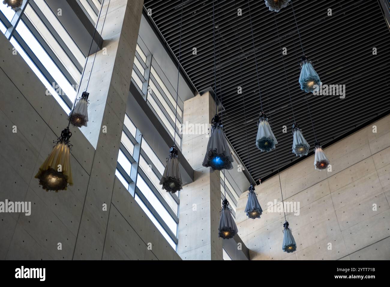 Seoul, South Korea - 21 March 2024: Interior view of LG Arts Center. It ...