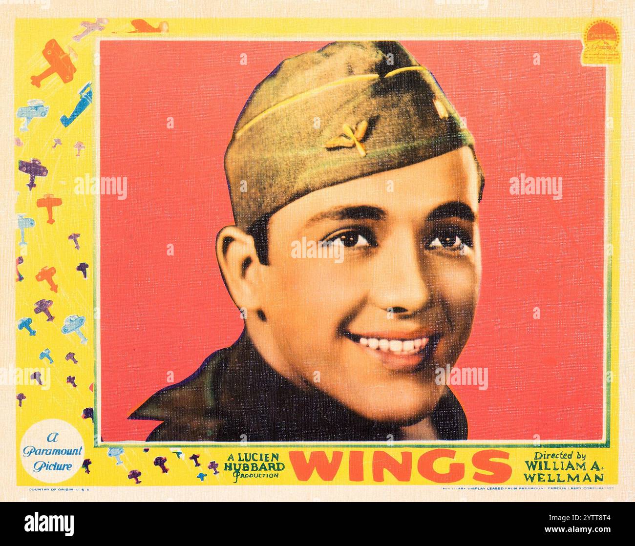 Wings (Paramount, 1927) Buddy Rogers - A Lucien Hubbard production ...