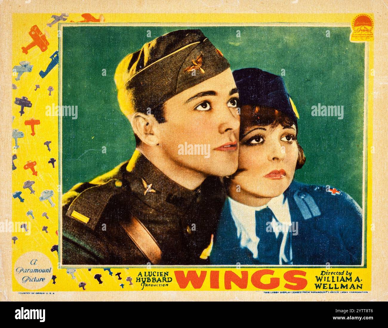 Wings (Paramount, 1927) Clara Bow and Buddy Rogers - A Lucien Hubbard production - Directed by ...