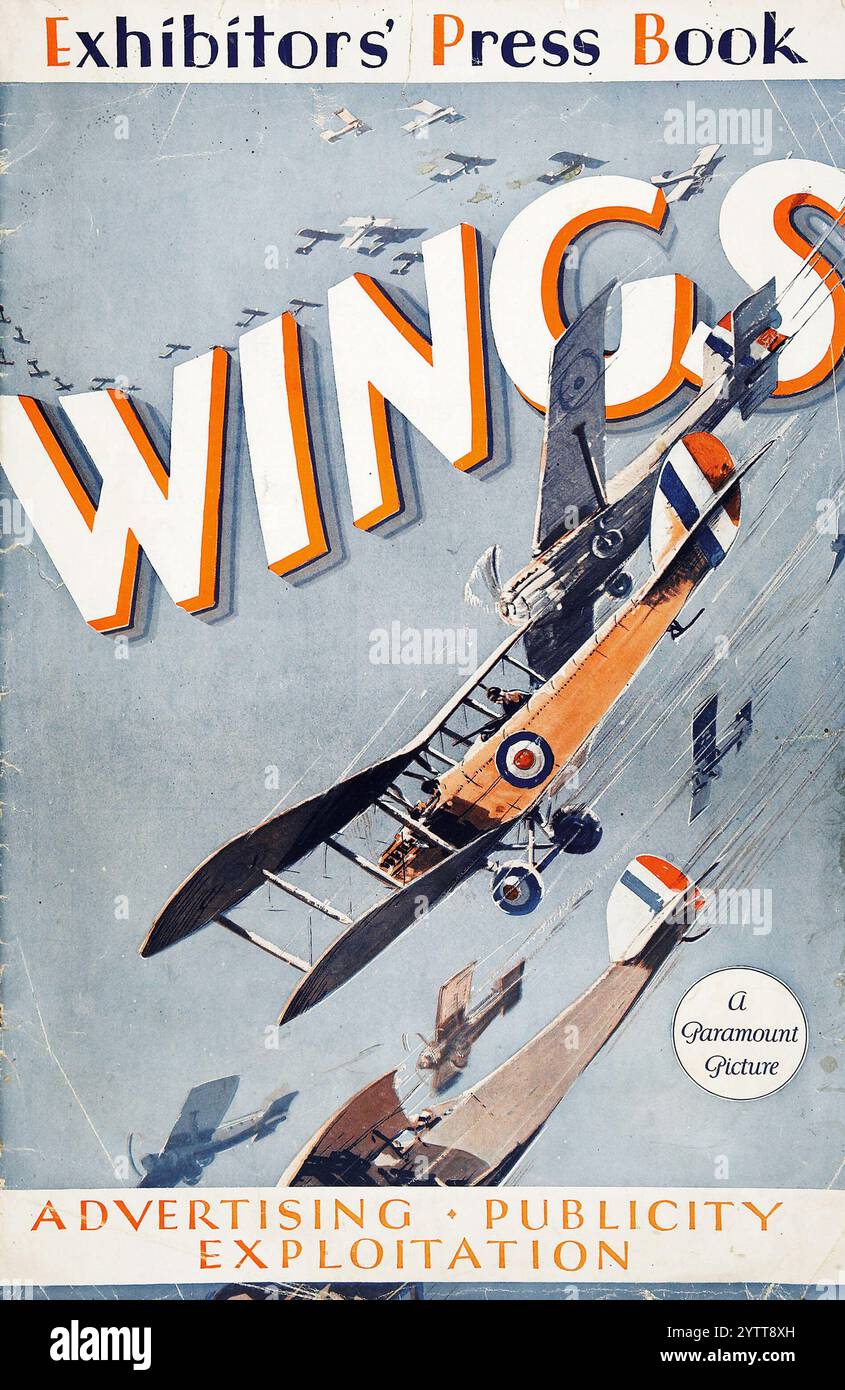 Wings Exhibitors Press Book 1927 - Academy Award winning film, starring ...