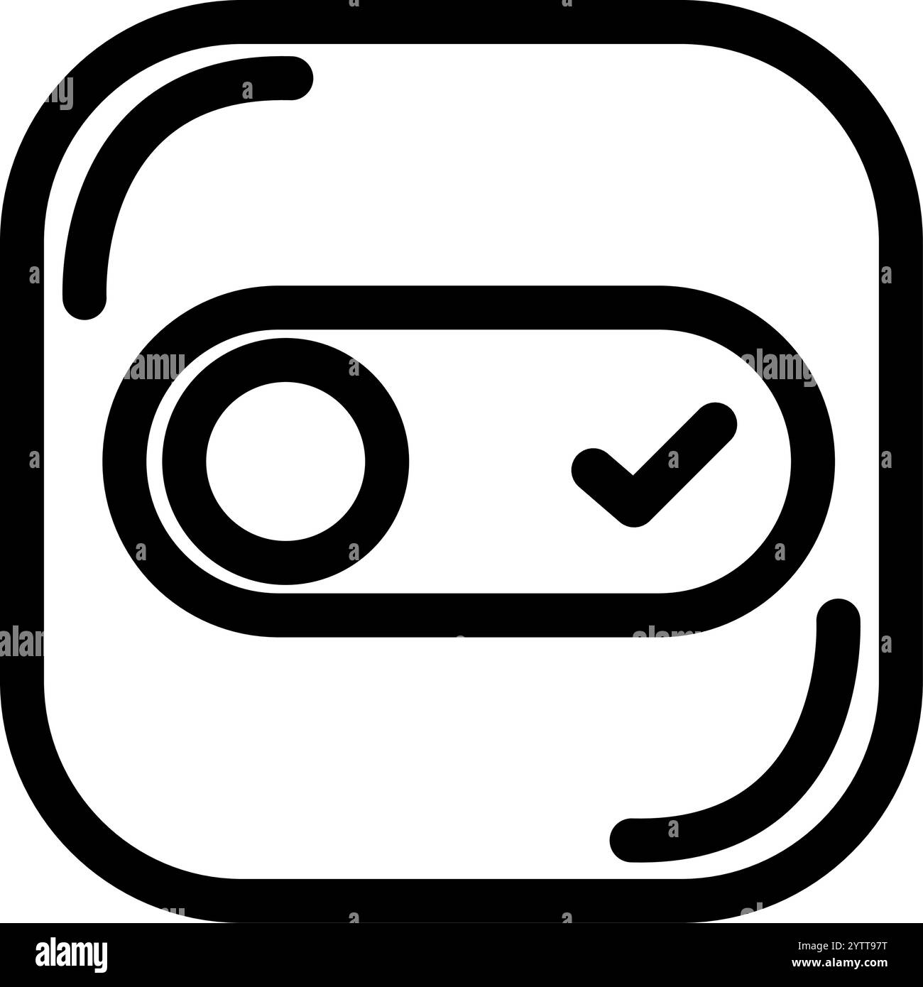 Modern UI UX - clean smartphone slider icon Stock Vector Image & Art ...