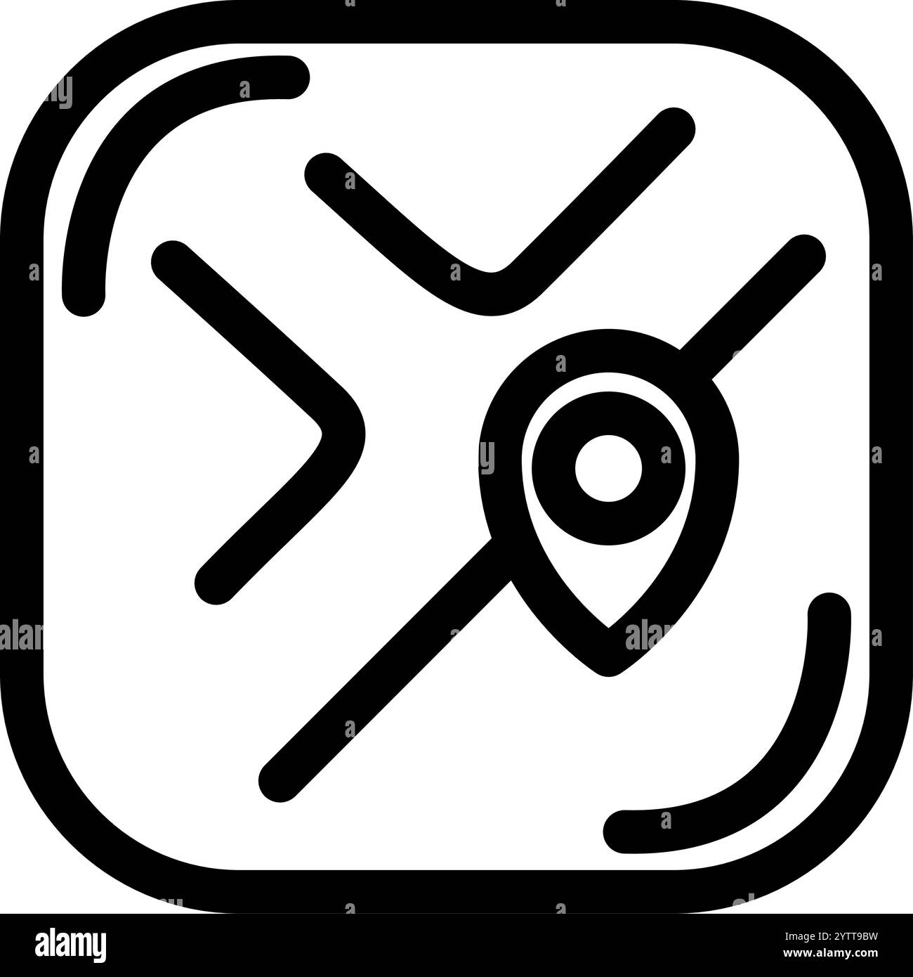 Navigation maps icon set Cut Out Stock Images & Pictures - Alamy