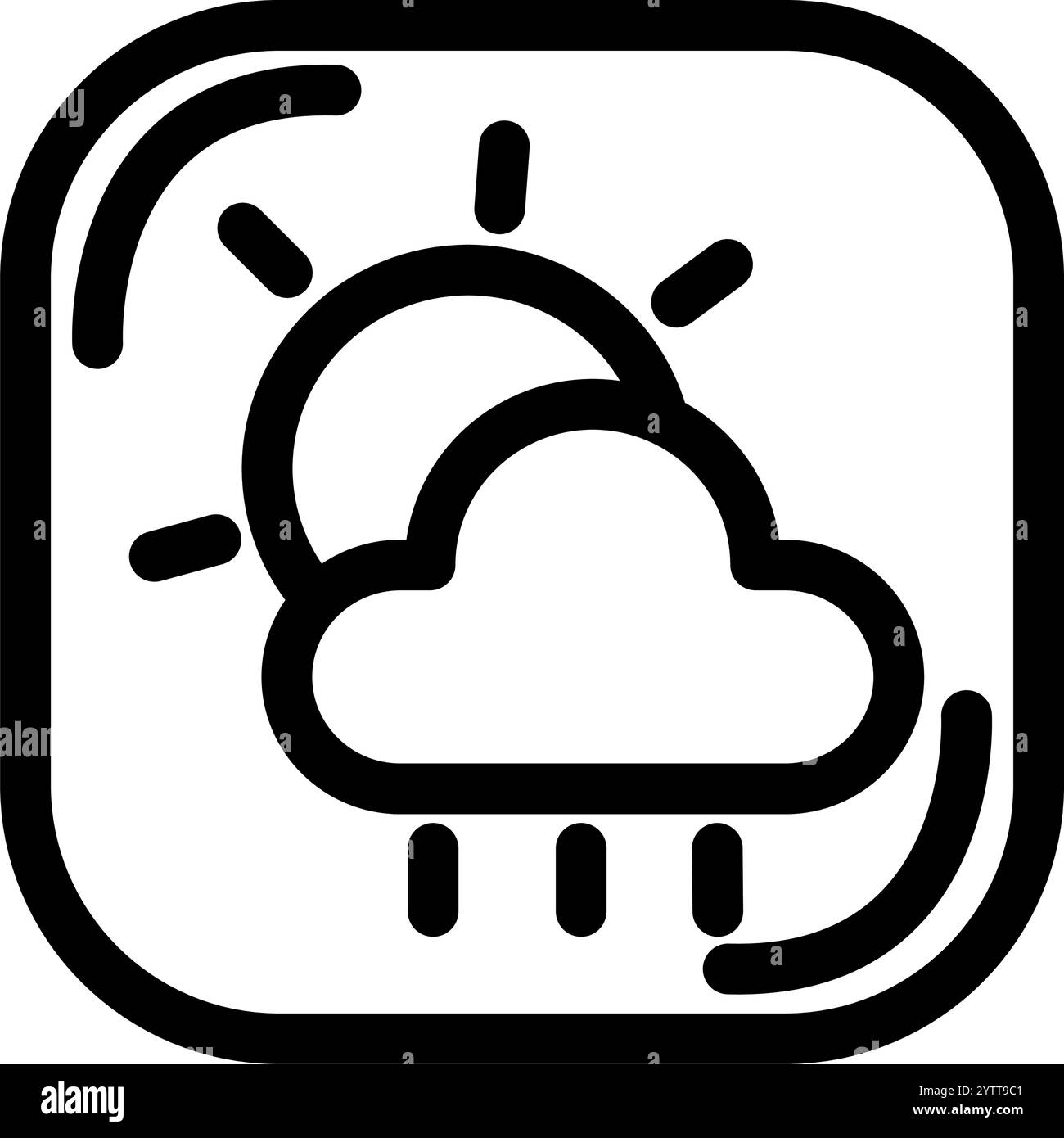 Modern UI UX - clean weather icon Stock Vector Image & Art - Alamy