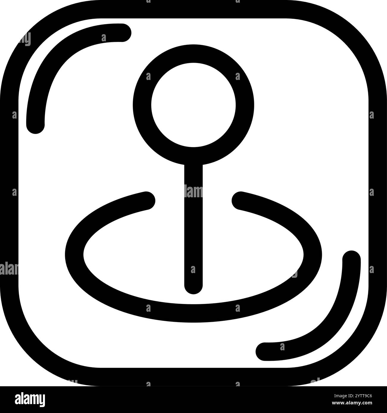 Modern UI UX - clean goal or target icon Stock Vector Image & Art - Alamy