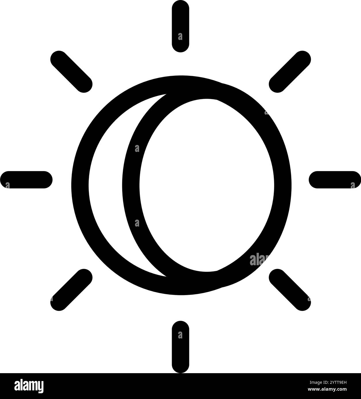 Sunset icon symbol - clean and modern Weather prediction icon Stock ...