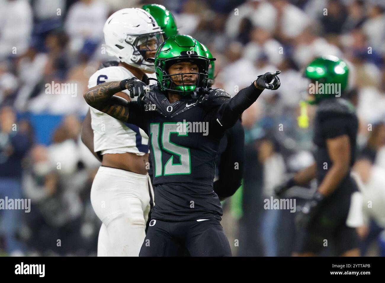 Indianapolis, Indiana, USA. 7th Dec, 2024. Oregon Ducks wide receiver ...
