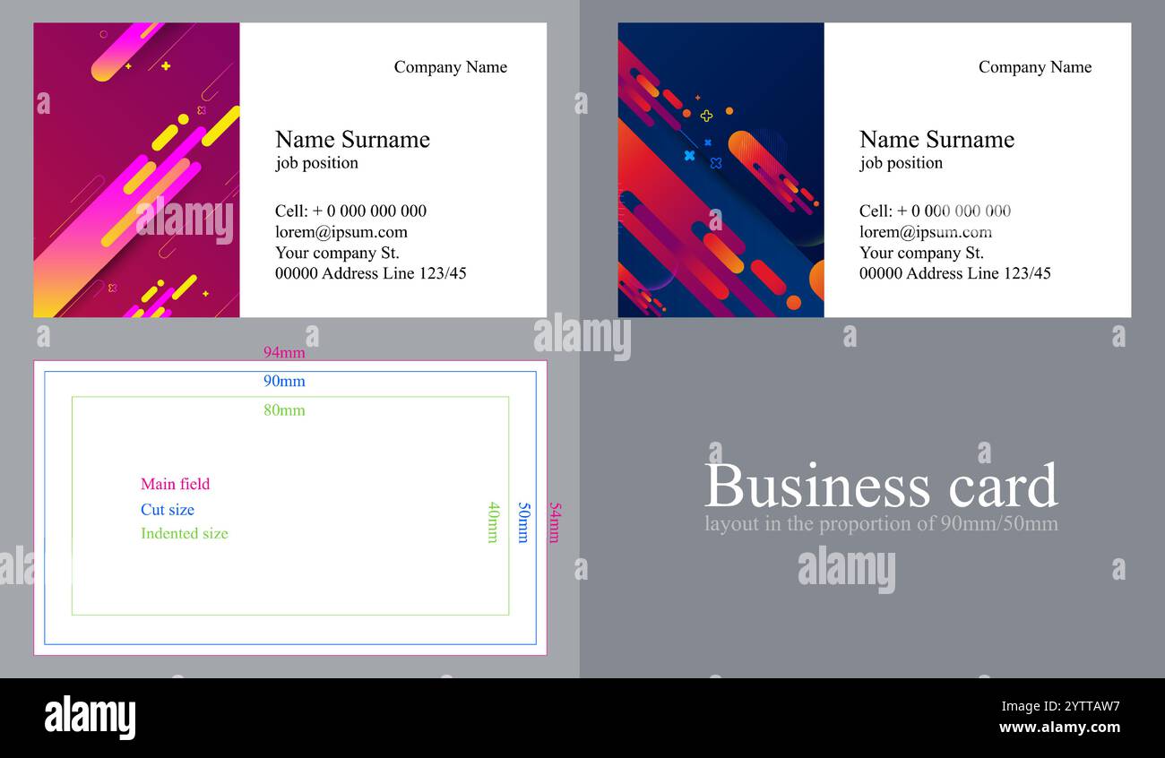 Business card design for your business. The template is made in ...