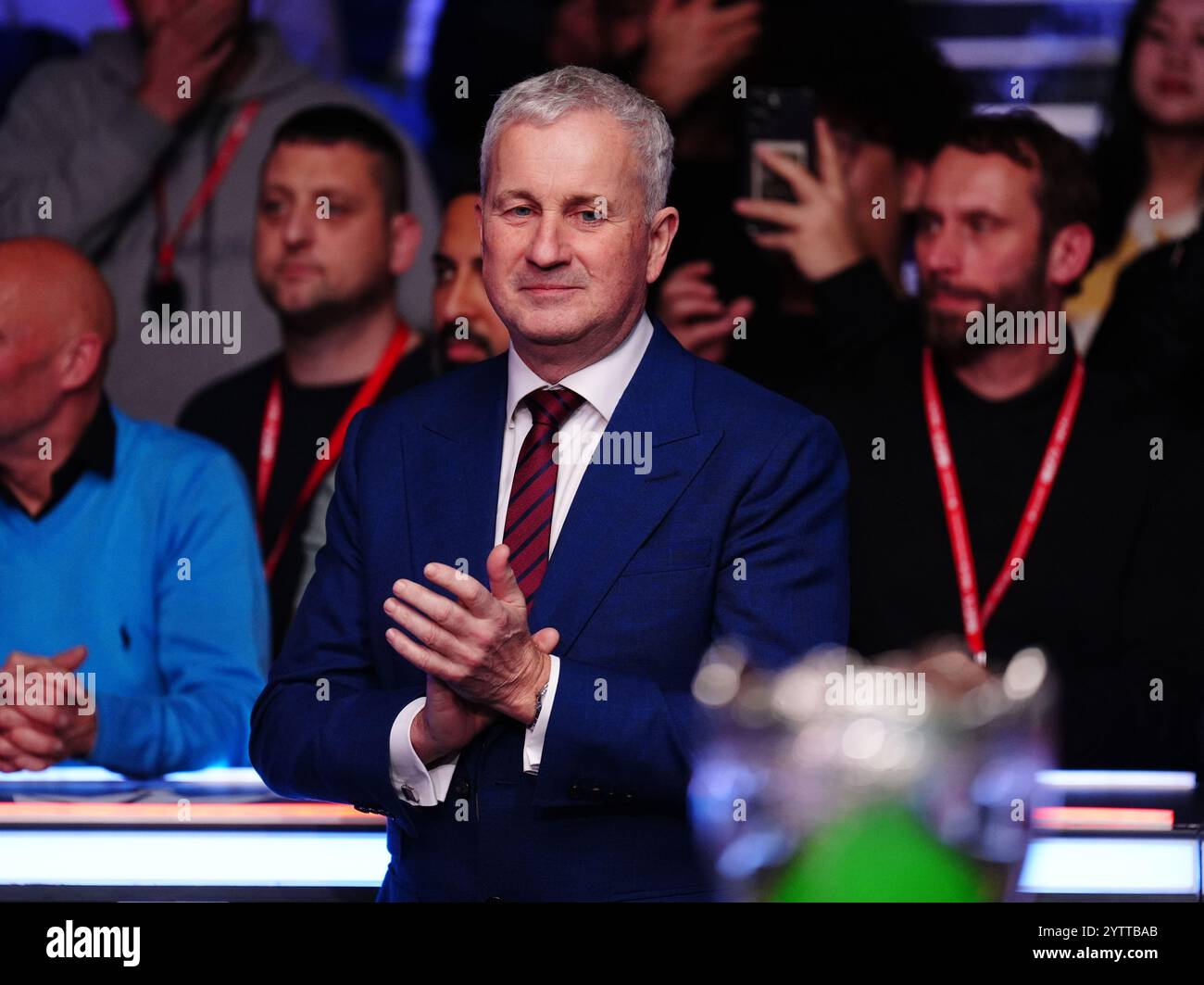 Steve Dawson, Chairman of the World Snooker Tour on day nine of the ...