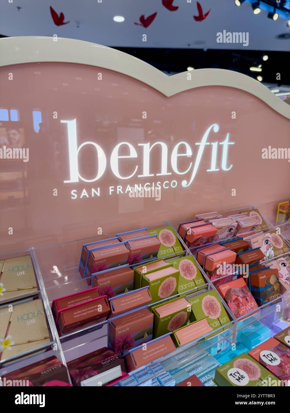 Rodos, Greece - 01.10.2024: Display of Colorful Cosmetics at a Benefit ...