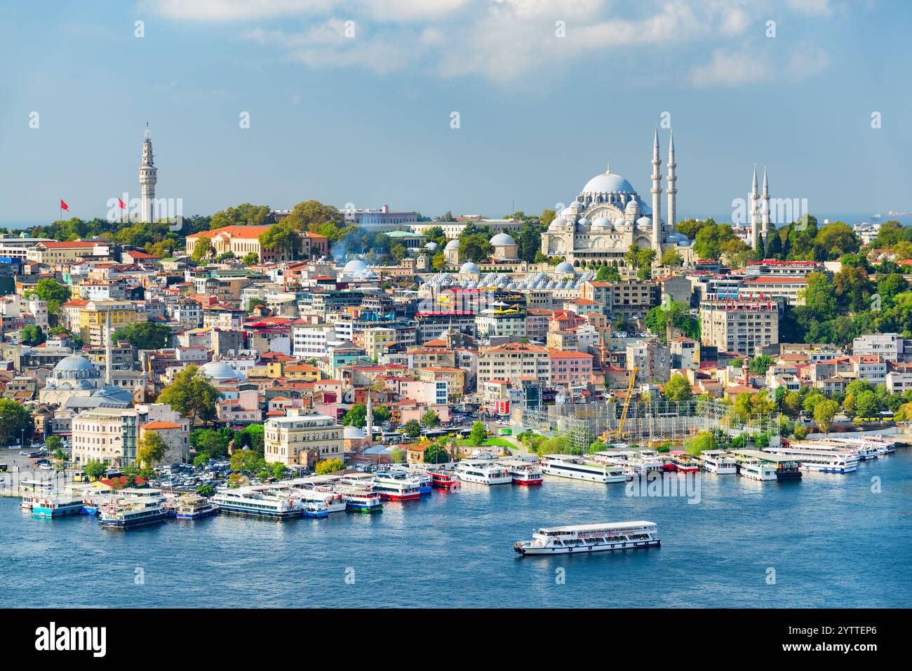 Aerial view of the Golden Horn, Istanbul, Turkey Stock Photo - Alamy