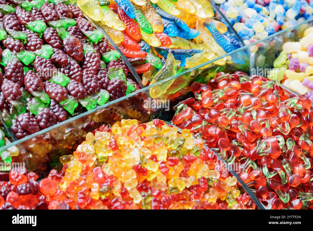 Wide range of jelly sweets at the Grand Bazaar, Istanbul Stock Photo ...